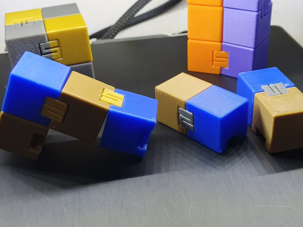 Modular Fidget Infinity Cube by deHobbier - MakerWorld