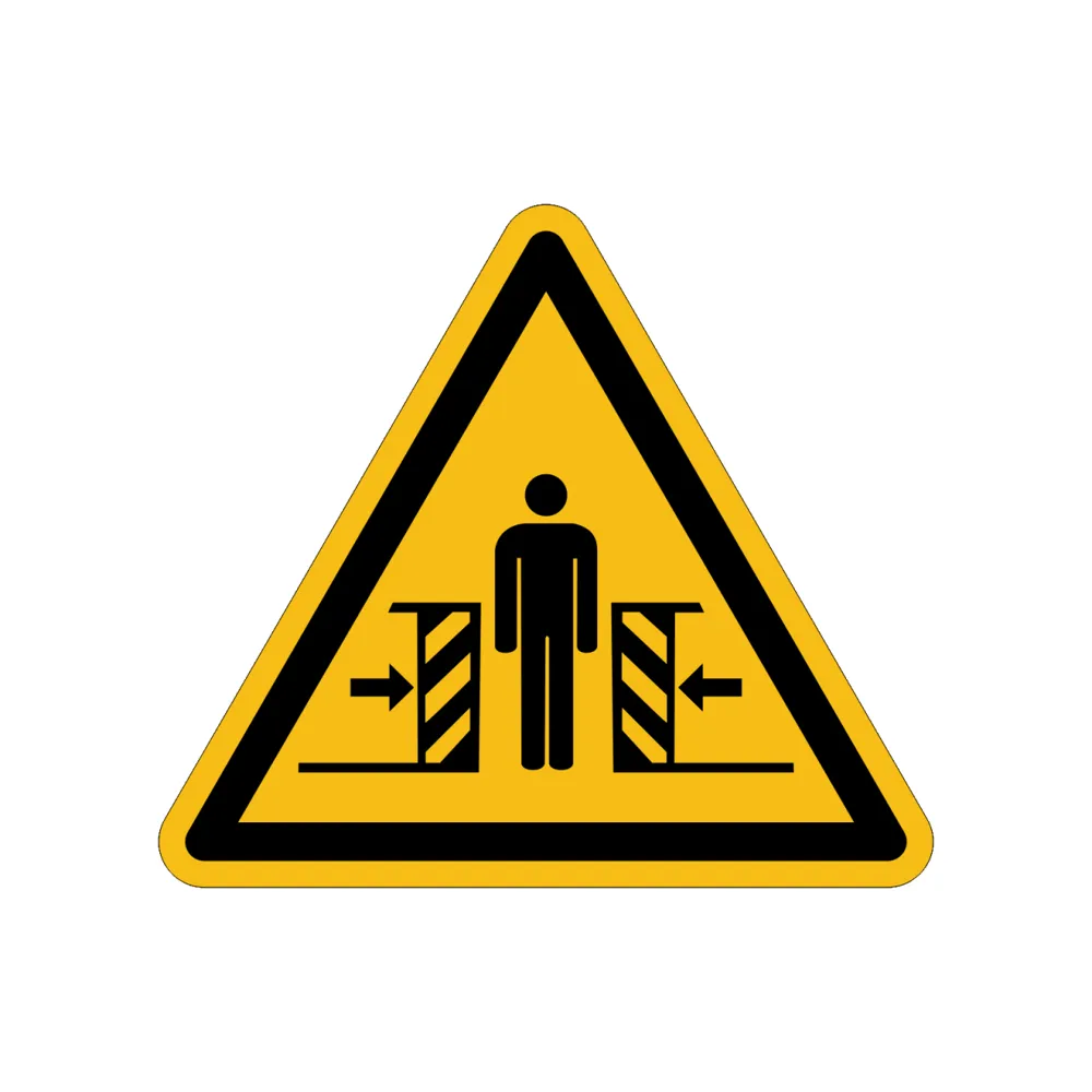 Pinch Point Hazard Warning Sign W019 DIN EN ISO 7010 - Free 3D Print ...