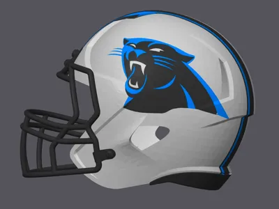 Carolina Panthers Football Helmet Remixed by SmokieMcagee - MakerWorld