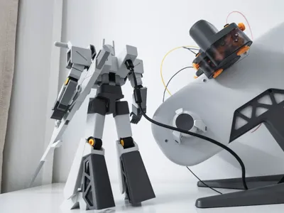 A mecha design based on the A1, BambuBot-A1 AMS.ver by 洞洞脑子研造社 ...