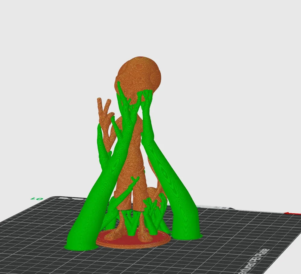 Alien Paul figurine - Free 3D Print Model - MakerWorld