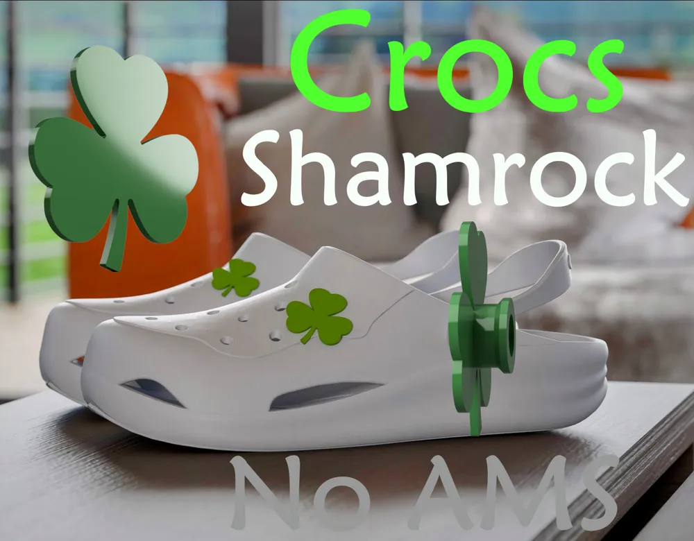 Crocs Shamrock by KobaRiley - MakerWorld