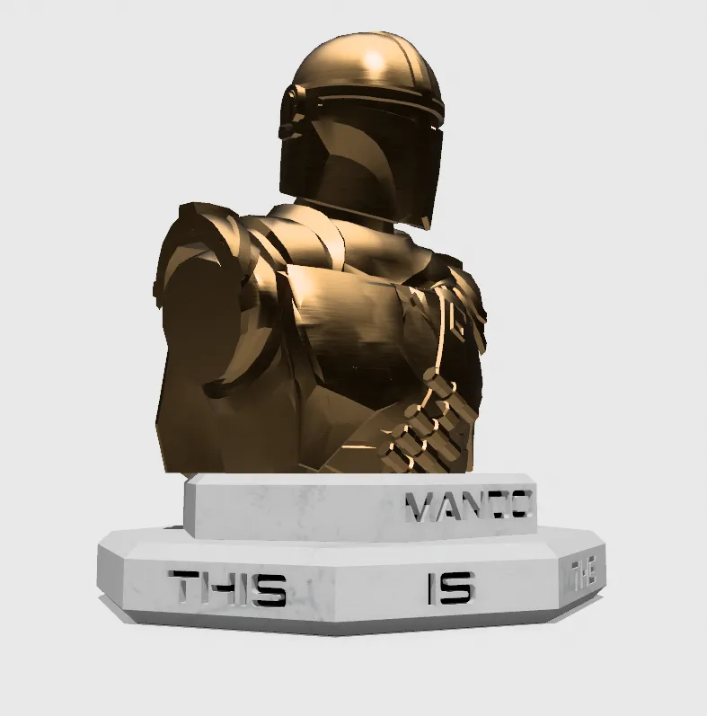 MANDALORIAN BUST - MANDO - THIS IS THE WAY Remixed by Timbopolous ...