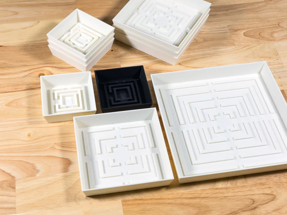 Square & Rectangle Drip Tray Generator / OpenSCAD by arock MakerWorld ...