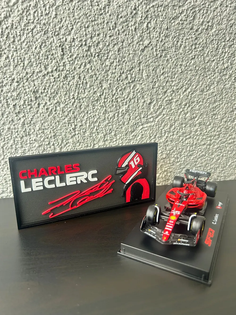 Charles Leclerc Wall Art – Signature Helmet Design - Free 3D Print ...
