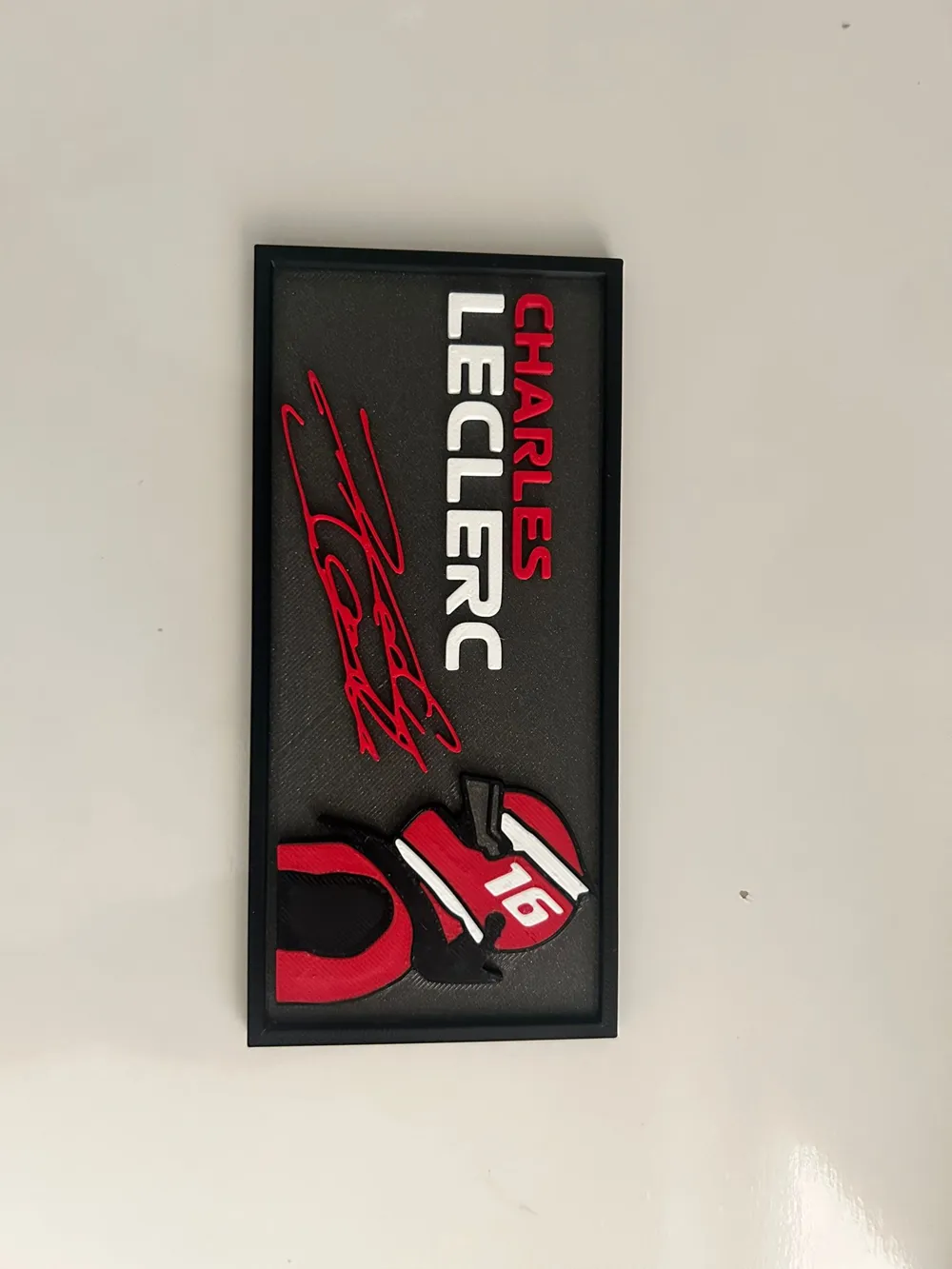 Charles Leclerc Wall Art – Signature Helmet Design - Free 3D Print ...