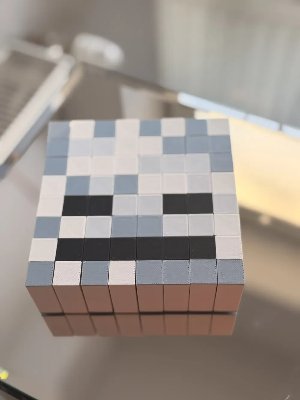 Minecraft Skeleton Stress Cube Modular Fidget Bloc - Free 3D Print ...
