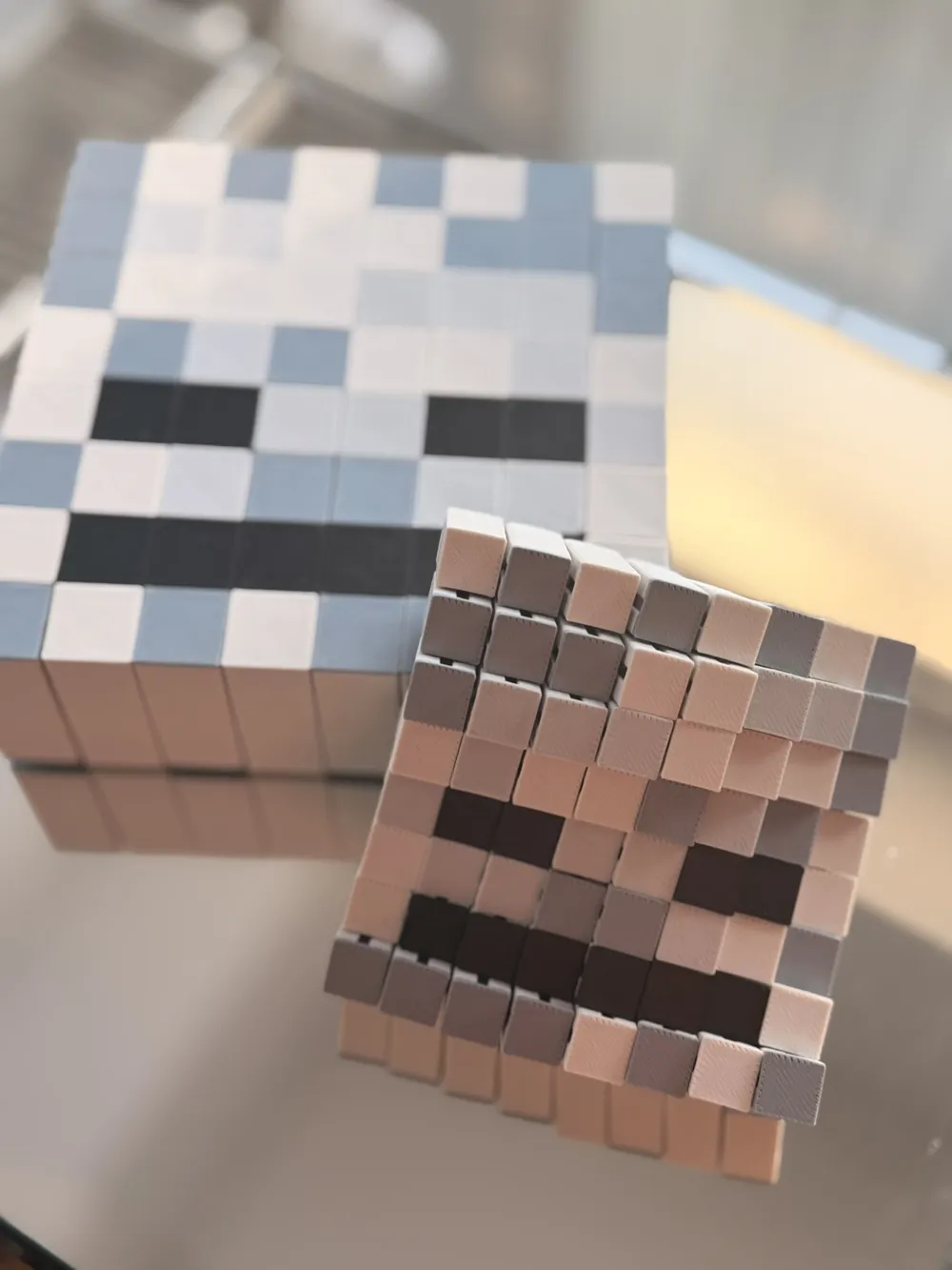 Minecraft Skeleton Stress Cube Modular Fidget Bloc - Free 3D Print ...