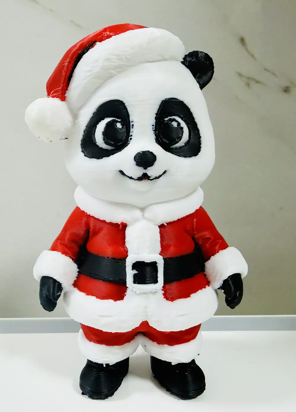 Cute Santa Panda - Christmas 3D Printable Figure - Free 3D Print Model ...