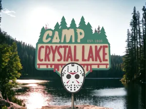 Camp Crystal Lake Magnet / Sign by Meatbag - MakerWorld