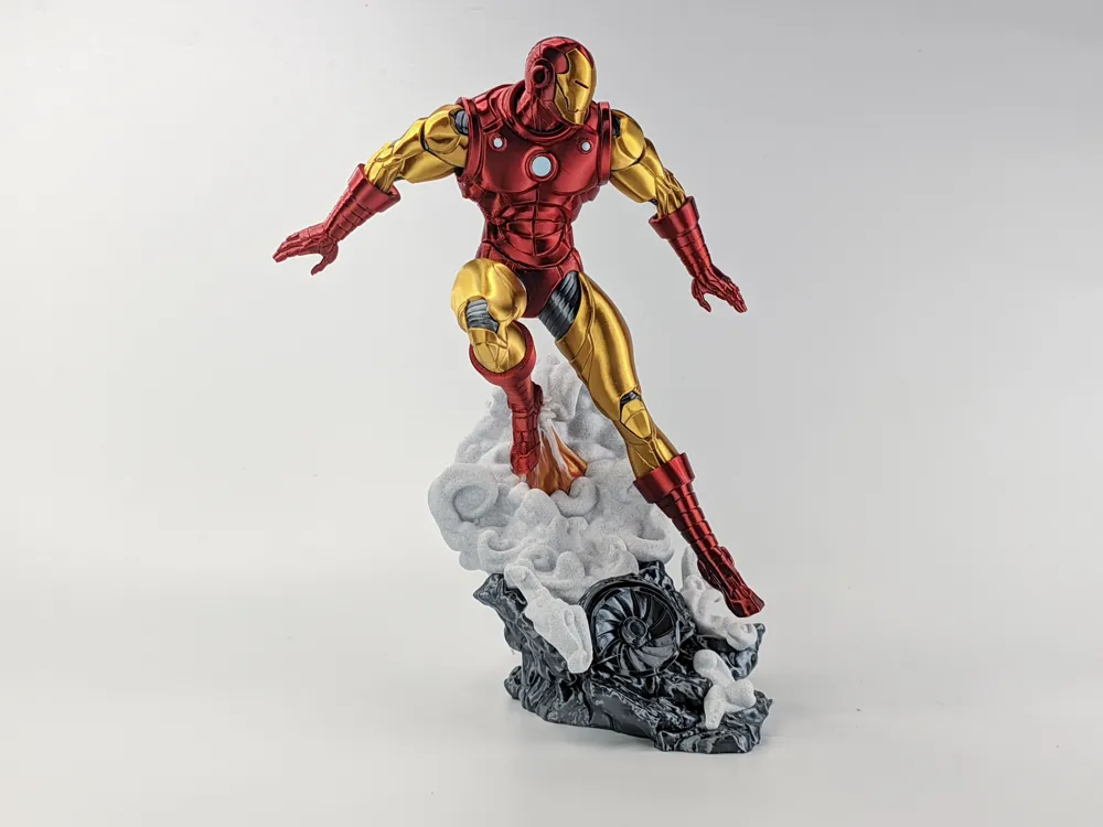 1963 Comic Iron Man Split Parts - Free 3D Print Model - MakerWorld