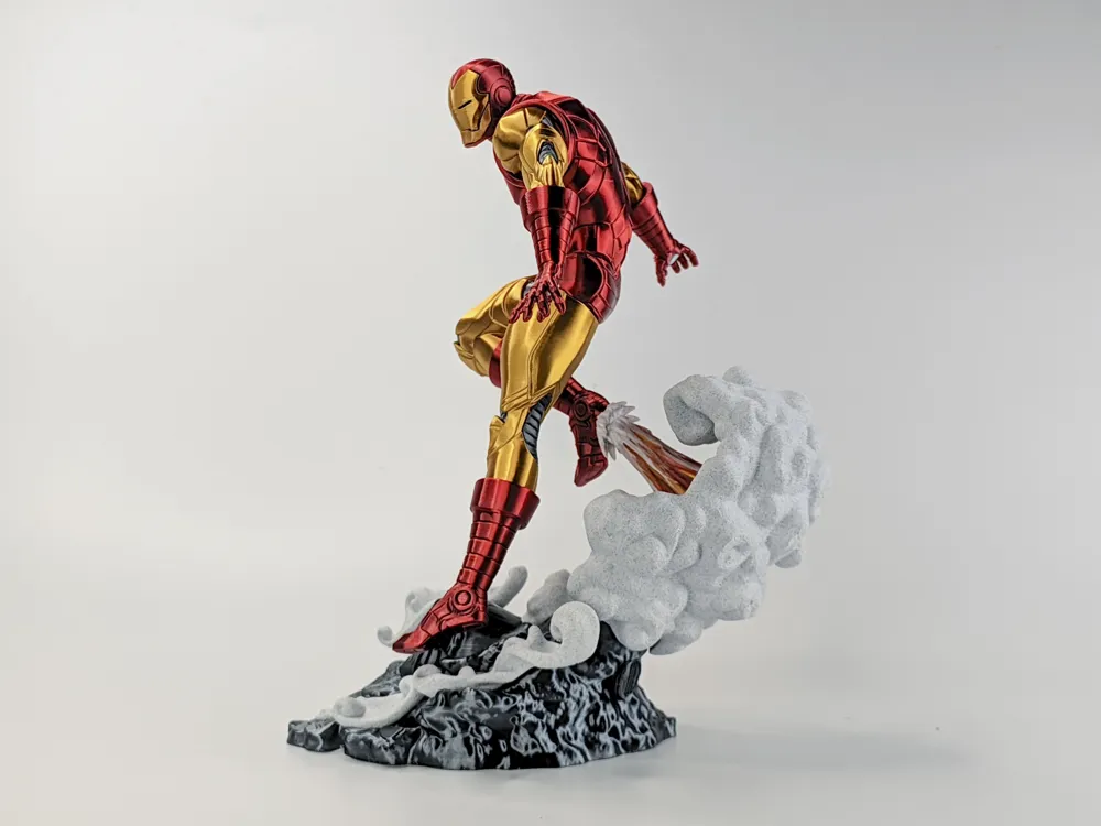 1963 Comic Iron Man Split Parts - Free 3D Print Model - MakerWorld