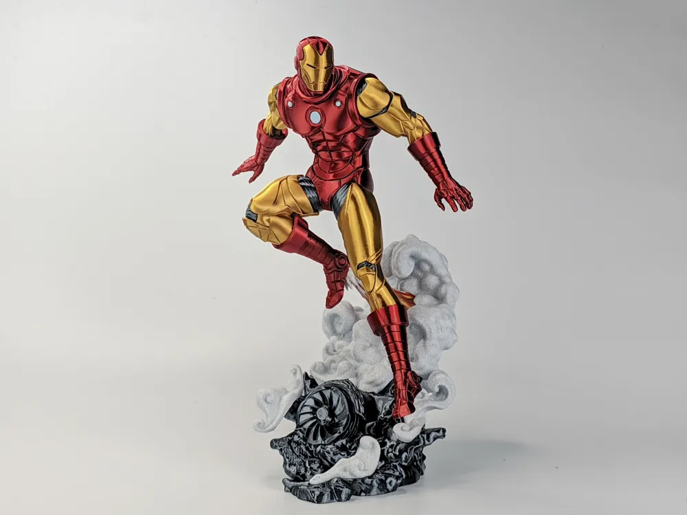 1963 Comic Iron Man Split Parts - Free 3D Print Model - MakerWorld
