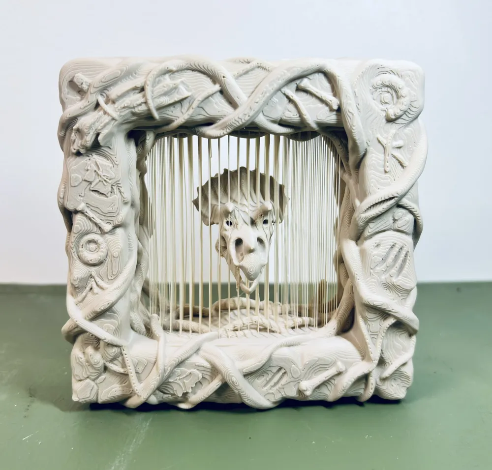 Jungle Triceritops String Art - Free 3D Print Model - MakerWorld