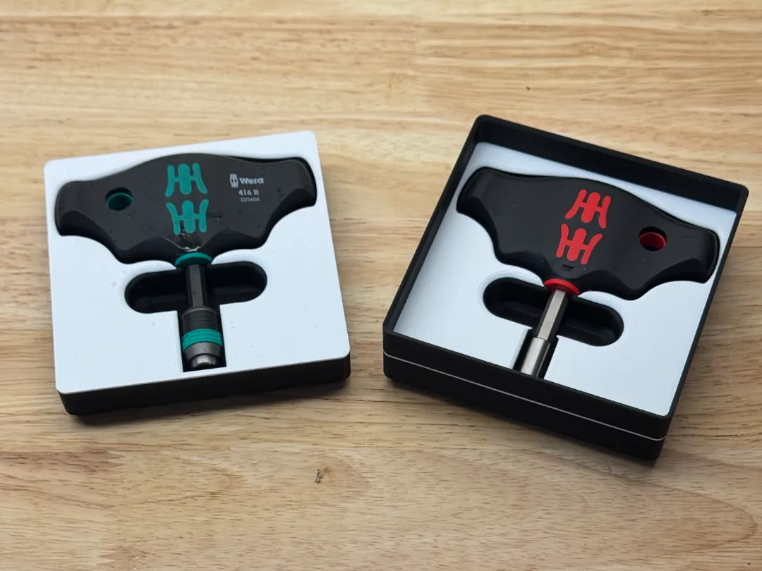 Gridfinity - Wera 416 T Handle Storage - Free 3D Print Model - MakerWorld