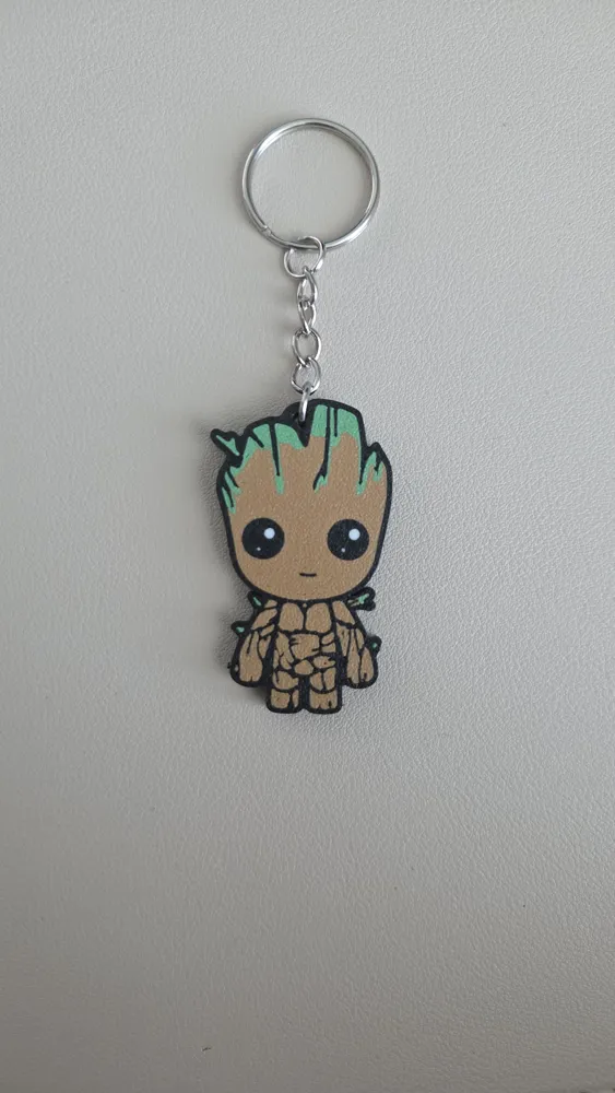 Baby Groot & Rocket Raccoon Keychain - Free 3D Print Model - MakerWorld