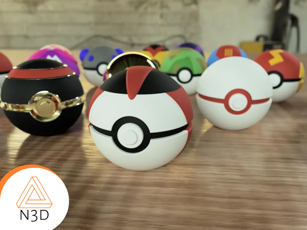 Timer Ball - Pokemon Pokeball Collection by N3D - MakerWorld