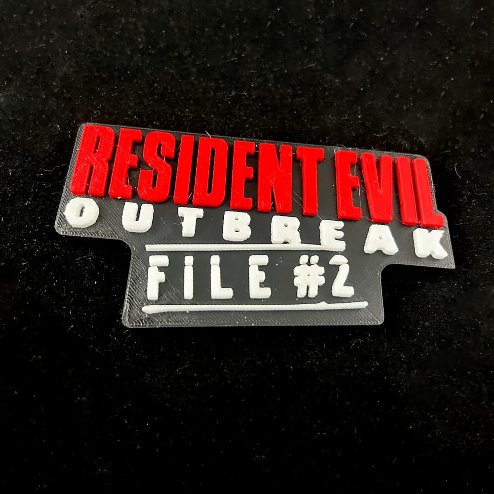 Gaming Logos - Resident Evil Outbreak File #2 - Free 3D Print Model ...