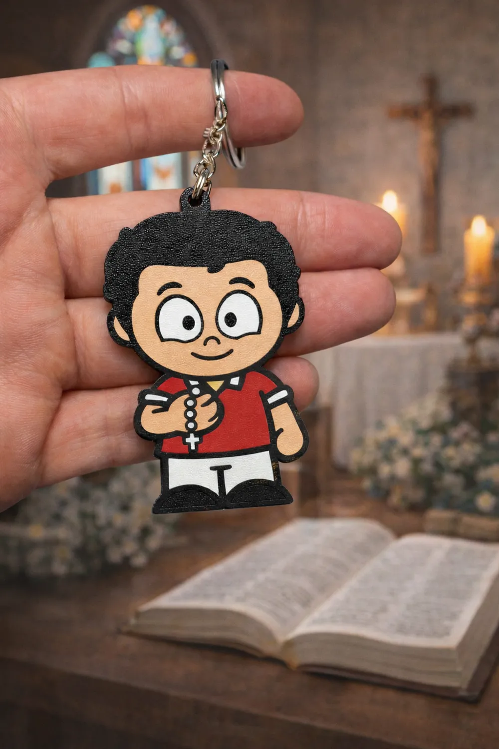 Saint Carlo Acutis Keychain – Cartoon Style - Free 3D Print Model ...