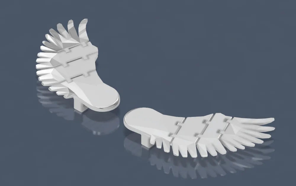 Articulated Croc Wings Remixed by SpacemanSpiff - MakerWorld