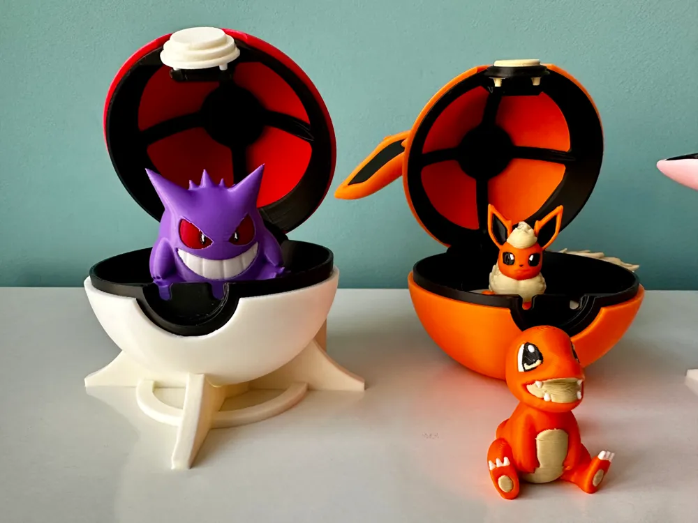 Versión detallada de la Pokébola para exhibición - Modelo de impresión ...