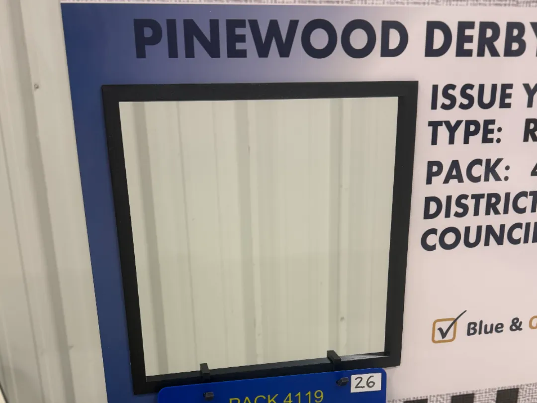 Pinewood Derby Driver's License Display Frame - Free 3D Print Model ...