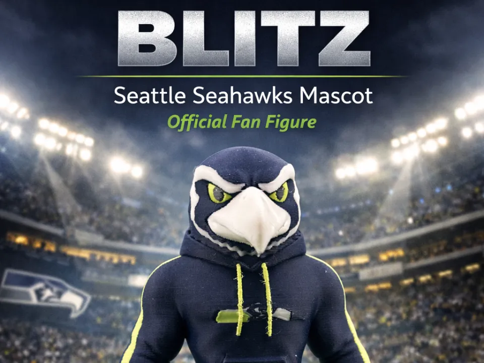 Blitz – Mascote do Seattle Seahawks - Modelo gratuito para impressão 3D ...
