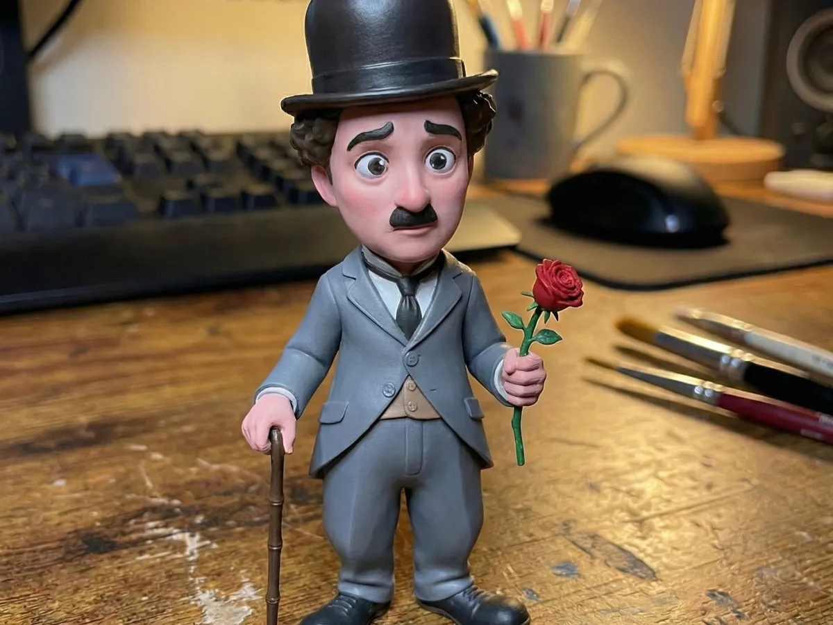 Be me Valentine Charlie Chaplin - Free 3D Print Model - MakerWorld