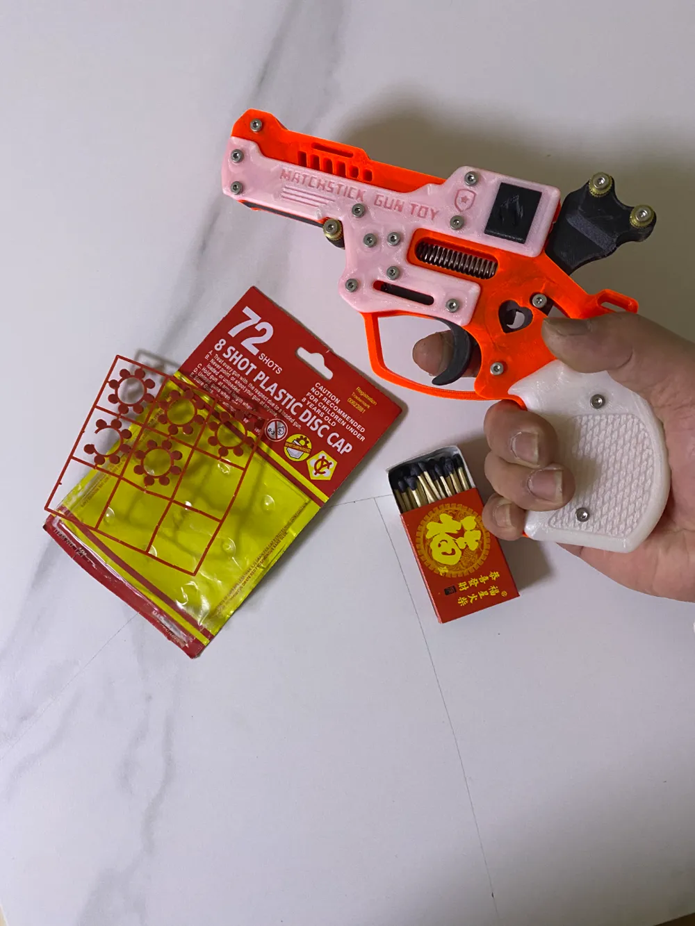 Matchstick Gun Toy V1.0（80后童年记忆砸炮火柴枪玩具） 来自 Lucky Dragon MakerWorld：免费下载 ...