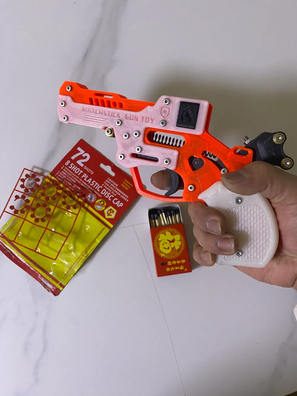Matchstick Gun Toy V1.0（80后童年记忆砸炮火柴枪玩具） 来自 Lucky Dragon MakerWorld：免费下载 ...