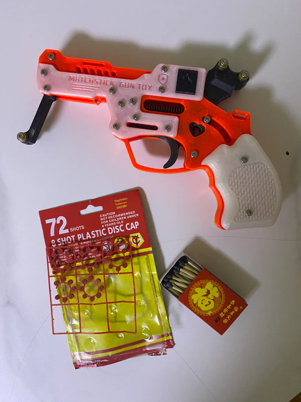 Matchstick Gun Toy V1.0（80后童年记忆砸炮火柴枪玩具） 来自 Lucky Dragon MakerWorld：免费下载 ...
