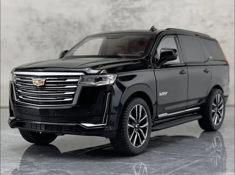 Cadillac Escalade model car, 1:64 scale, small and cute, with supports ...