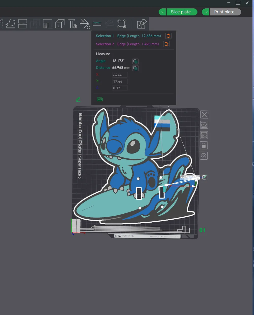 Surfing Alien Light Switch Cover - Free 3D Print Model - MakerWorld