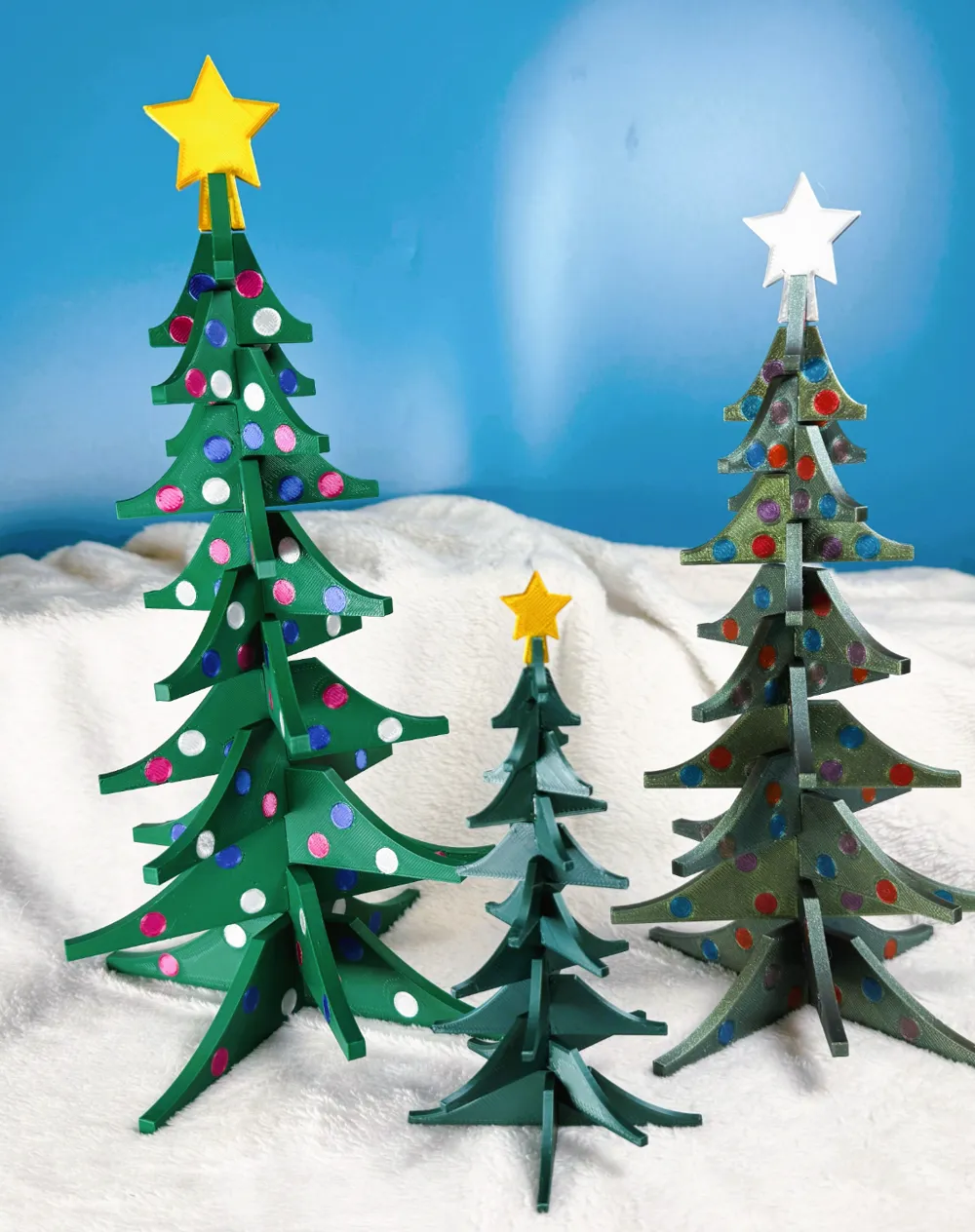 Christmas Tree, Interlocking; Easy Assembly - Free 3D Print Model ...