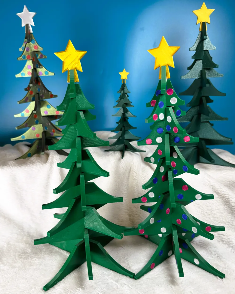 Christmas Tree, Interlocking; Easy Assembly - Free 3D Print Model ...
