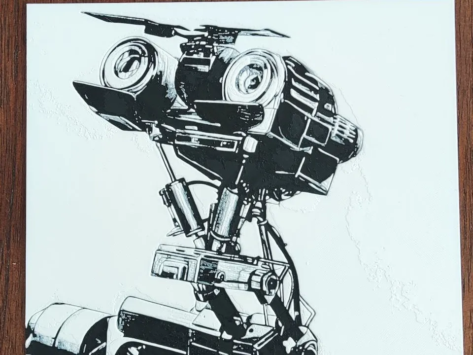 HueForge Johnny 5 "Short circuit" by xgecko1985 MakerWorld: Download ...