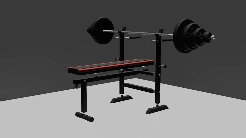 Miniature Bench Press for diorama scale 1-10 by Wilhelmus MakerWorld ...