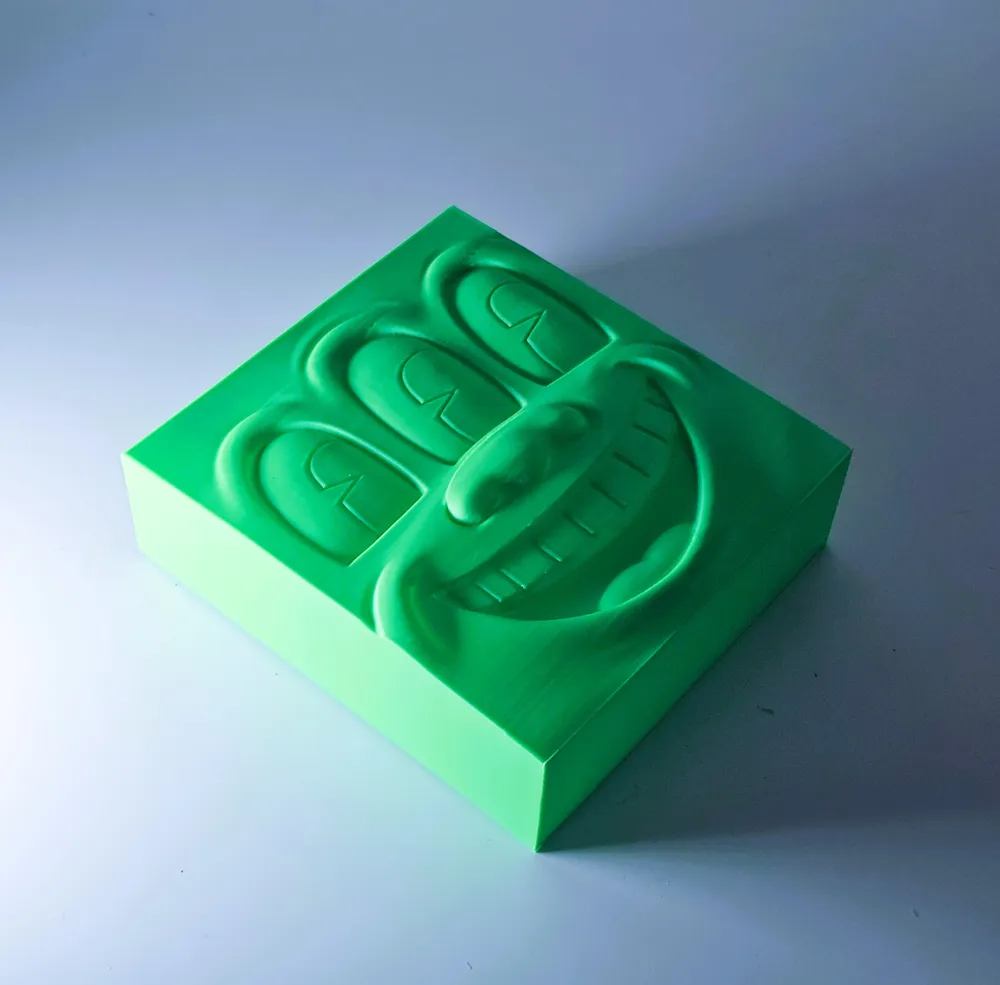 Keith Haring tile - Free 3D Print Model - MakerWorld