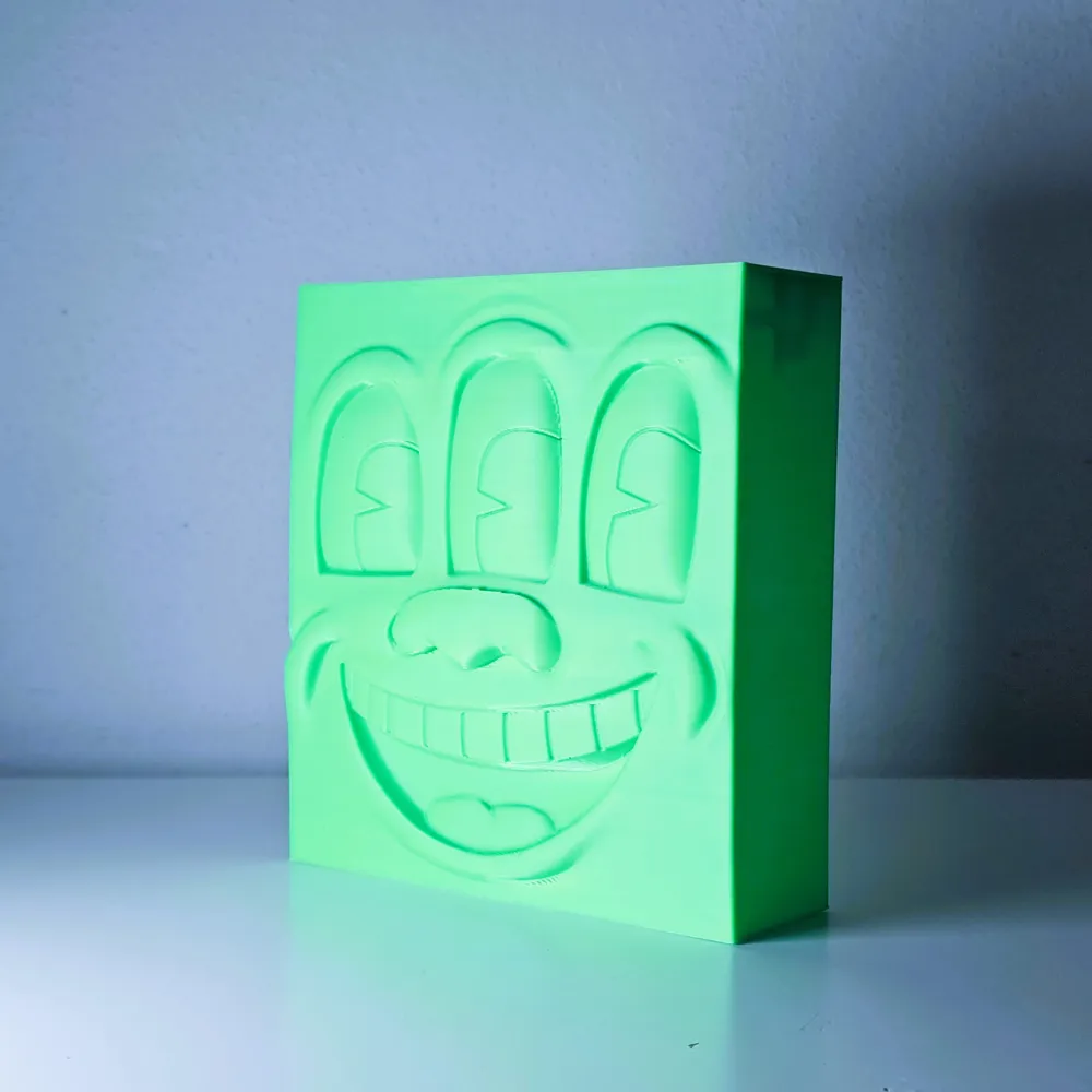 Keith Haring tile - Free 3D Print Model - MakerWorld