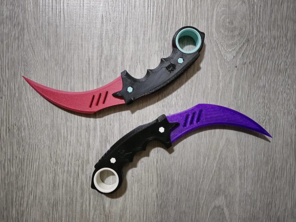Full-tang Fidget Karambit - Free 3D Print Model - MakerWorld