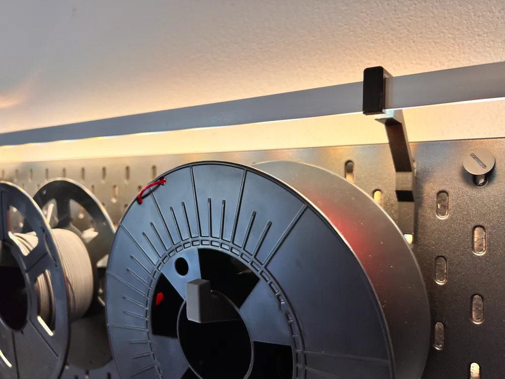 Skadis LED aluminum profile holder with hidden wire channel Remixed by ...