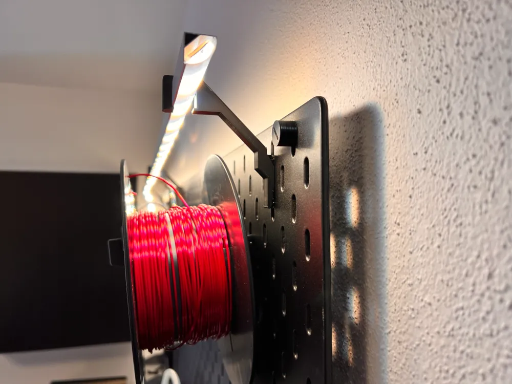 Skadis LED aluminum profile holder with hidden wire channel Remixed by ...