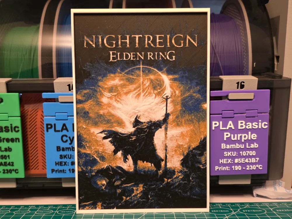 Elden Ring Nightreign Poster - Hueforge Art by Lumpy3D MakerWorld: Download Free 3D Models