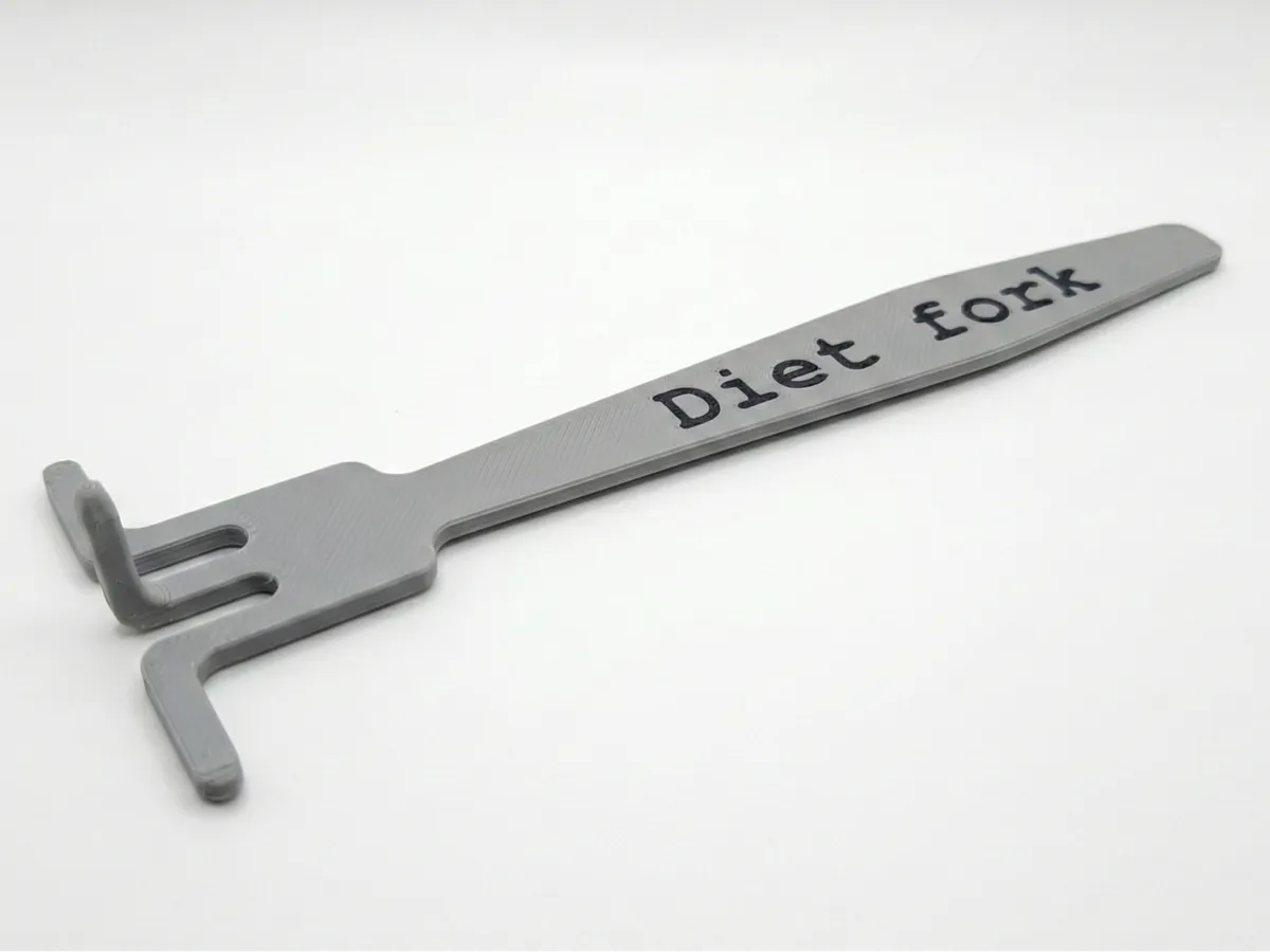 Diet fork - Free 3D Print Model - MakerWorld