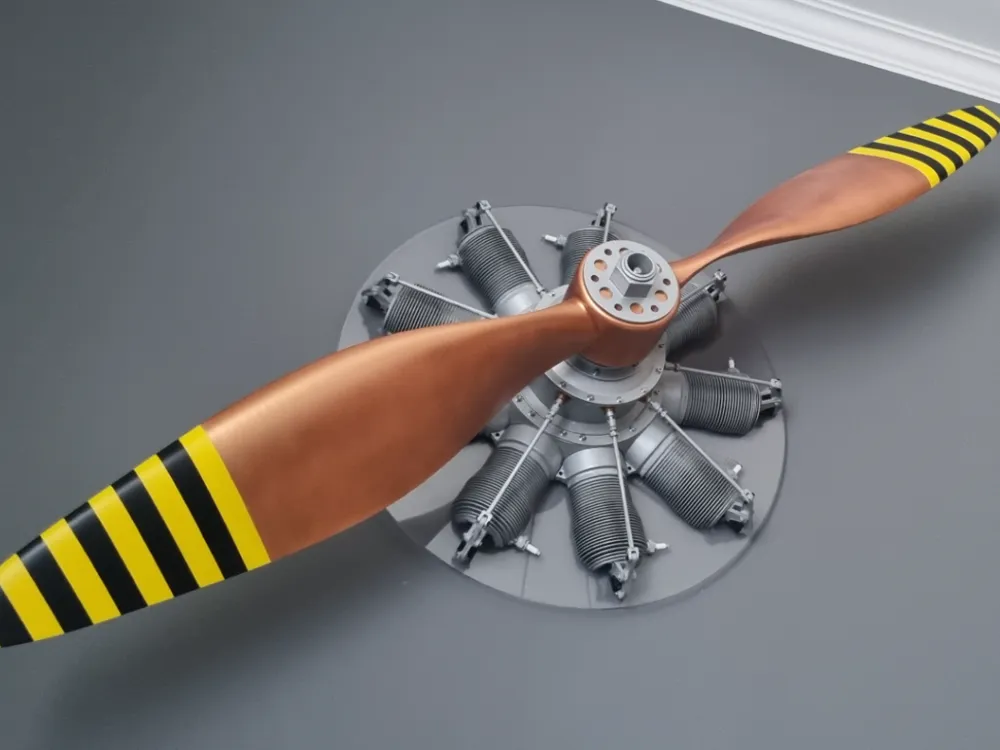 Propeller radial engine - Free 3D Print Model - MakerWorld
