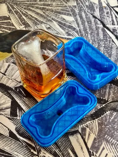 Ice mold - bone shape - Free 3D Print Model - MakerWorld