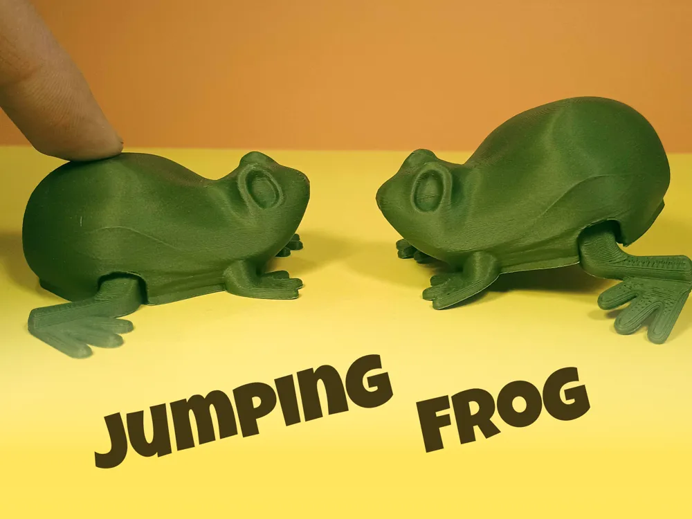Jumping Frog - Free 3D Print Model - MakerWorld