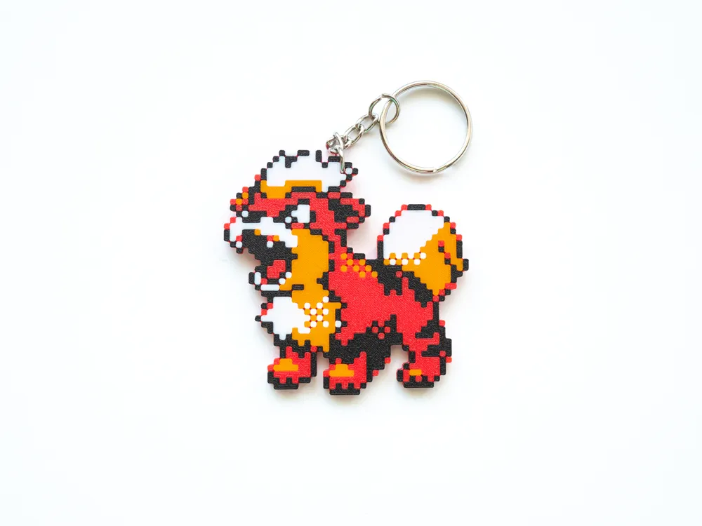 Poke-monster Keychain Pack #23 Growlithe, Oddish - Free 3D Print Model ...