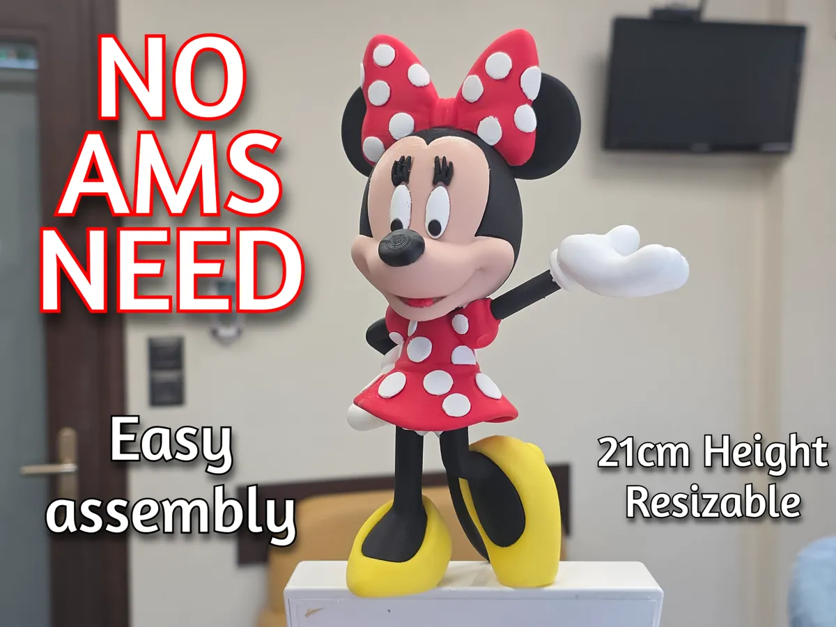Minnie Mouse - Sem AMS - Montagem fácil - Modelo gratuito para ...