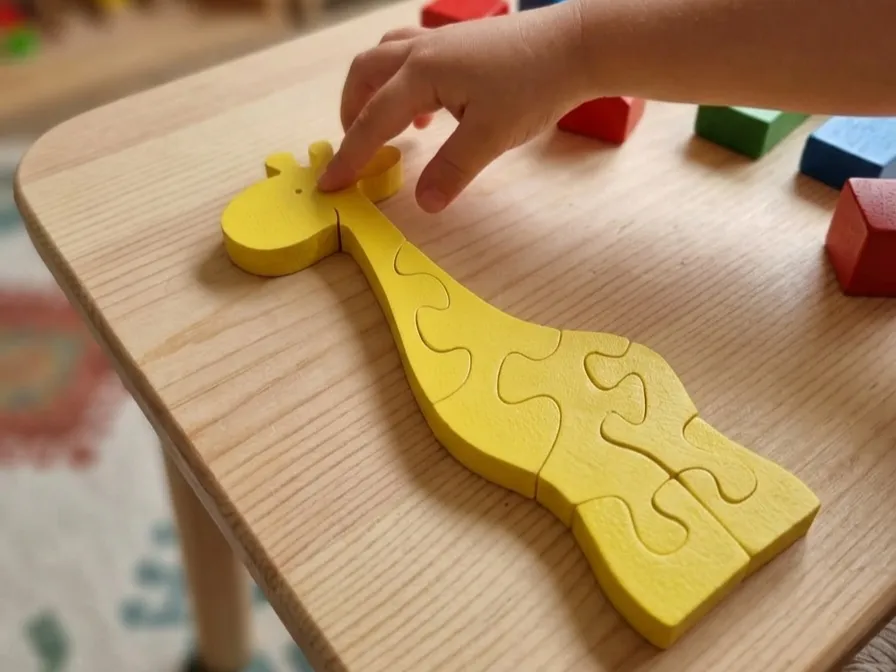 3D Wooden-Style Giraffe Puzzle - Free 3D Print Model - MakerWorld
